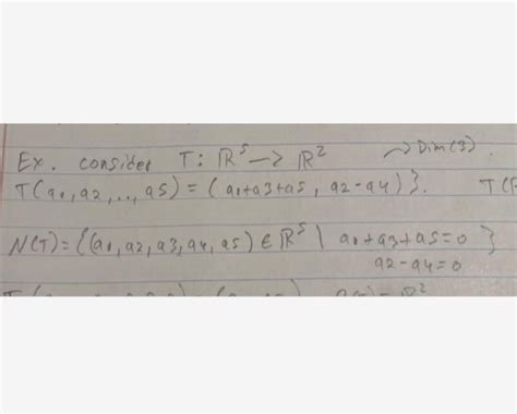 solved ex consider t r5→r2⇝dim 3