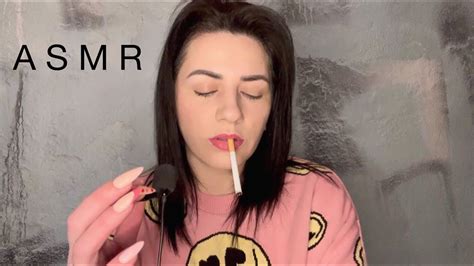 Asmr Mouth Sounds Smoking Inaudible Whispering And Giggles 😅 Youtube