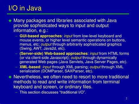 Ppt Opennet Technologies Inputoutput In Java Powerpoint
