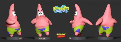 Patrick Star From Spongebob Squarepants 3d Model By Sinh Nguyen
