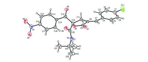Crystal Structure Diagram Of Compound RPDFB CCDC 2179210 Note