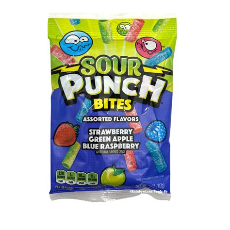 Sour Punch Bites Assorted Rainbowland Candy Co