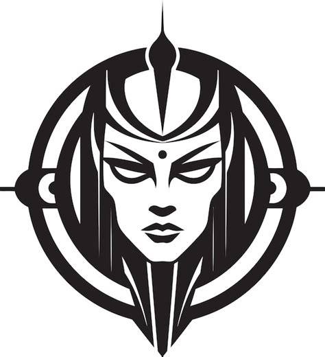 Premium Vector Vector Art Warriors Face In Combat