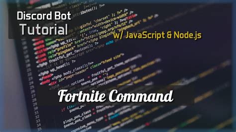 discord bot tutorial essentials fortnite command youtube