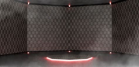 다각형 무대 육각형 돔 그레이트 홀 네온 불빛과 레이저 팔각형 연단 현대 장면 3d 그림 0명에 대한 스톡 사진 및 기타 이미지