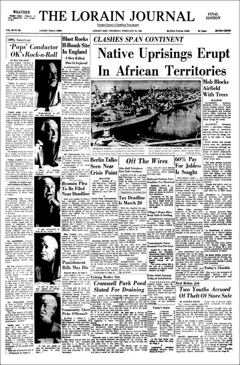 Bradys Bunch Of Lorain County Nostalgia Feb 26 1959 Lorain Journal
