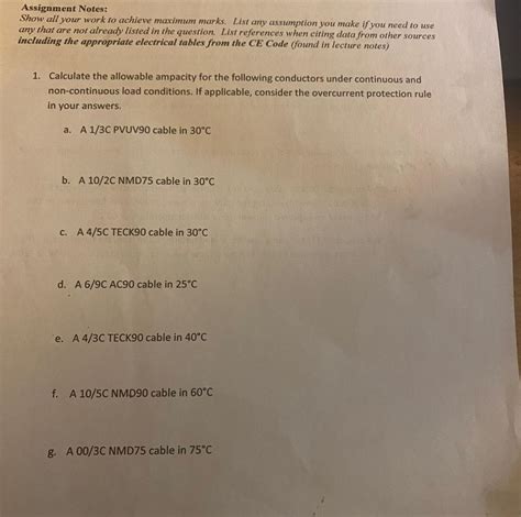 Assignment Notes Show All Your Work To Achieve