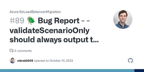 🪲 Bug Report Validatescenarioonly Should Always Output To Host