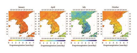 Modis Monthly Mean Evapotranspiration Download Scientific Diagram