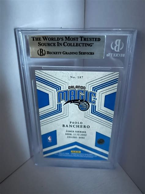 2022 23 Panini Chronicles Vertex 187 Paolo Banchero RC For Sale