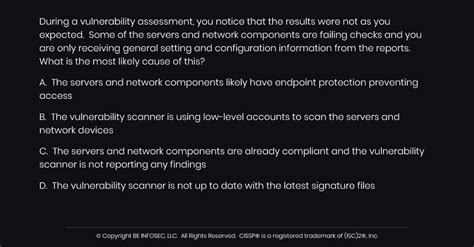 Question Explanation Opinions R Cissp