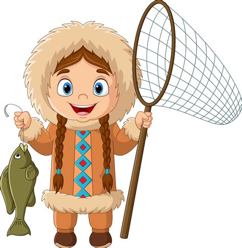 Eskimo Girl Clipart With Bow
