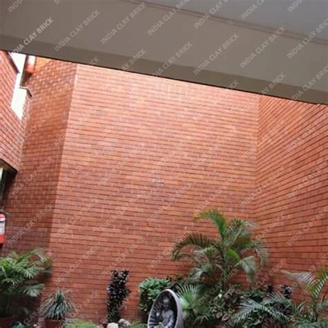 Buy Plain Red Natural Clay Terracotta Brick Wall Elevation Cladding
