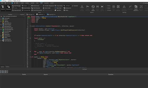 Trying To Make A Toggleable Rope Attach Detach Scripting Support Developer Forum Roblox