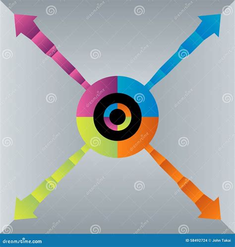 Segment Growth Chart Icon Stock Vector Illustration Of Clip 58492724