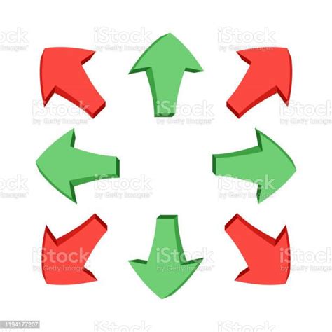3d 방향 화살표 만화 벡터 디자인 요소입니다 격리된 배경의 개체입니다 0명에 대한 스톡 벡터 아트 및 기타 이미지 0명 곡선 다양 Istock