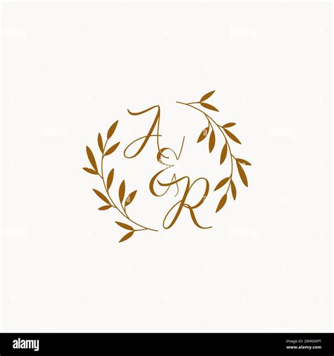 Ar Initial Wedding Monogram Logo Design Stock Vector Image And Art Alamy
