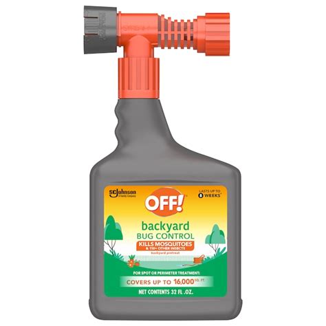 Off 32 Oz Backyard Pretreat Mosquito Control Lawn Outdoor Bug Spray