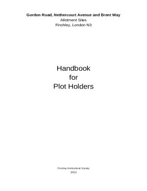 Allotments In The Barnet And District Area Doc Template PdfFiller
