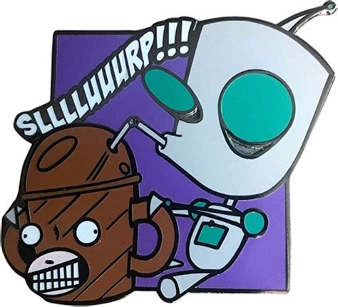 Buy Merchandise Invader Zim Gir Slurping Pin Estarland Com