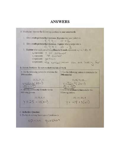 Arithmetic Pattern Review By Mr Werneckes Math Stuff Tpt