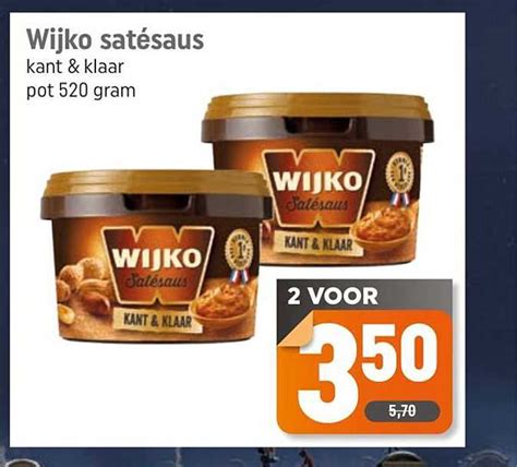 Wijko Satesaus Aanbieding Bij Dagwinkel 1Folders Nl