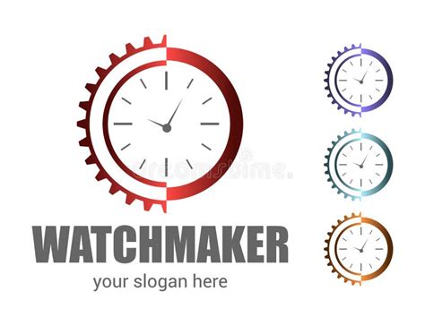 Watchmaker Or Clockmaker Abstract Logo Watchmaking School Sign Watch