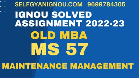 ms 57 solved assignment 2022 23 self gyan ignou