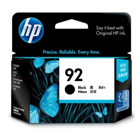星宇數位科技有限公司 HP PSC1510 C3180 OJ6310 DJ5440 PS7830 92 黑色原廠墨水匣