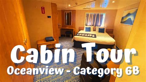 CARNIVAL RADIANCE OCEANVIEW CABIN TOUR STATEROOM 2456 CATEGORY 6B