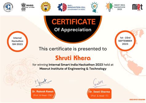 Shruti Khera On Linkedin Hackathonwinner Sih Teamwork Achievement