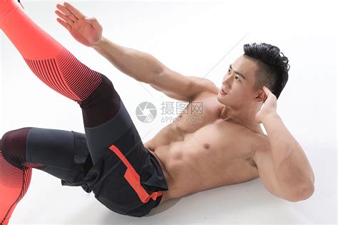 腹部核心力量动作高清图片下载 正版图片501050879 摄图网