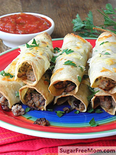 Oven Fried Mexican Turkey Taquitos