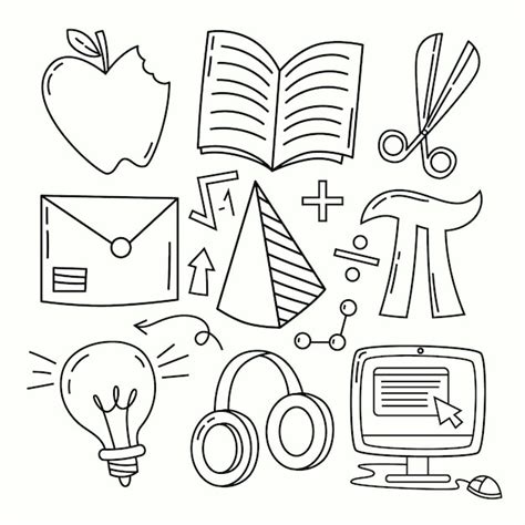 School Objects Drawing Images Free Download On Freepik