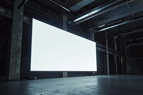 Side View Modern Digital Led Screen Mockup Led Screen Display Mockup Flat Led Screen Mockup