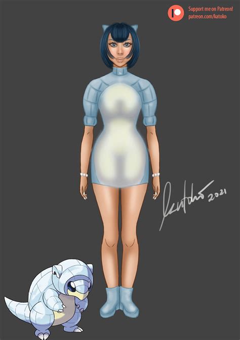 Artstation Alolan Sandshrew Cosplay Concept Pokemon