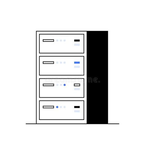 Server Stack Icon Representing Data Storage And Management Ideal For