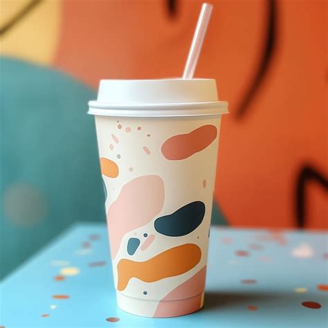 A Paper Cup With A Lid That Says Dont Eat On It Premium Ai Generated