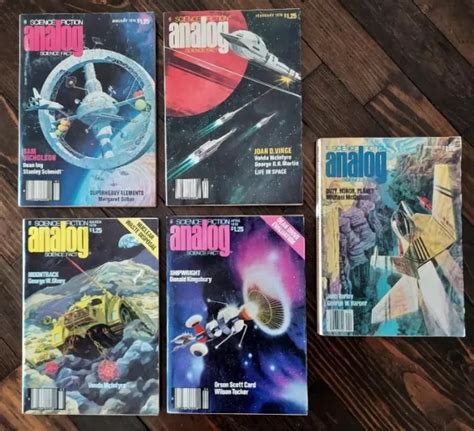 5 Vintage Analog Science Fiction And Science Fact 4 From 1978 And 1