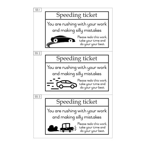 Speeding Ticket Stamp