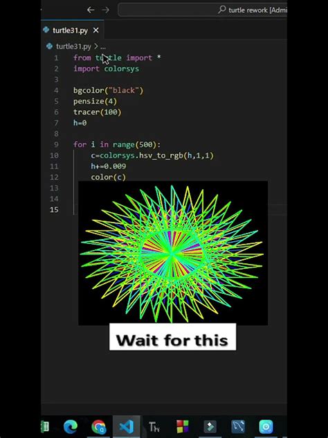 Shady Graphics Design Using Python Turtle Awesome Python Turtle Graphics Pythonturtle Shorts