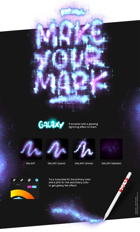 Glow Pack Glowing Effect Brushes For Procreate Design Cuts