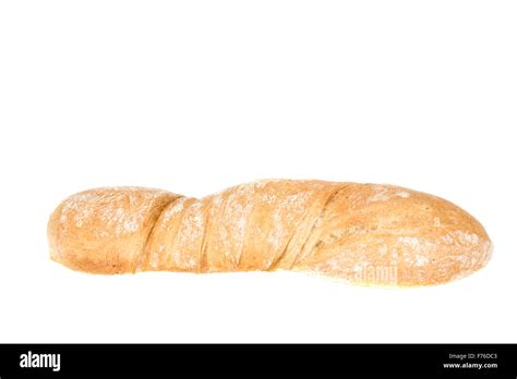 Italian Ciabatta Bread Isolated On White Stock Photo Alamy
