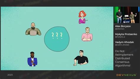 Vadym Khodak On Linkedin Devnexus 2023 Do Not Reimplement Distributed Consensus Algorithms