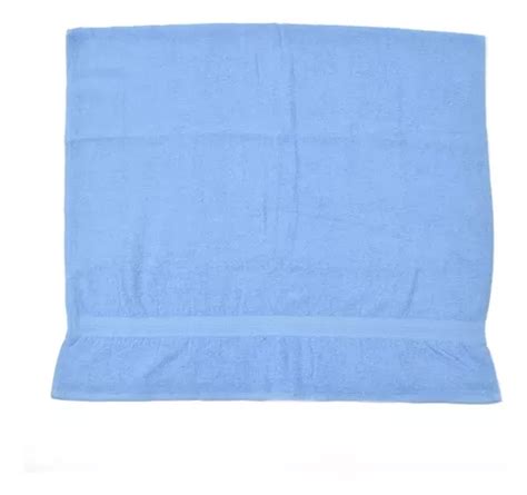 Toalla De Baño Azul Claro Línea Caricia 100 De Algodón MercadoLibre