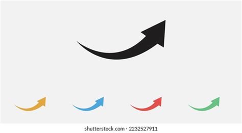 Arrow Indicates Direction Vector Illustration Set Stock Vector Royalty