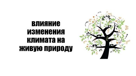Влияние изменения климата на живую природу Online Presentation