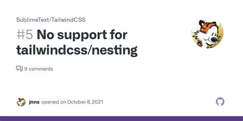 No Support For Tailwindcss Nesting Issue SublimeText TailwindCSS GitHub
