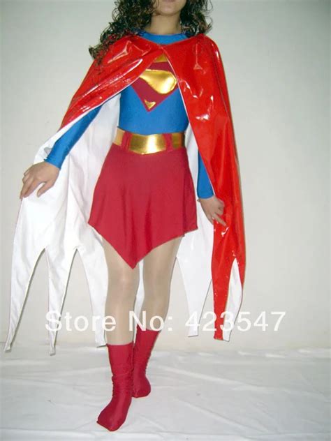 Dc Comics Superman Red And Blue Supergirl Shiny Metallic Superhero