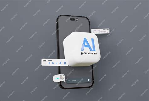 premium photo 3d computer ai robot chatbot web uiux software